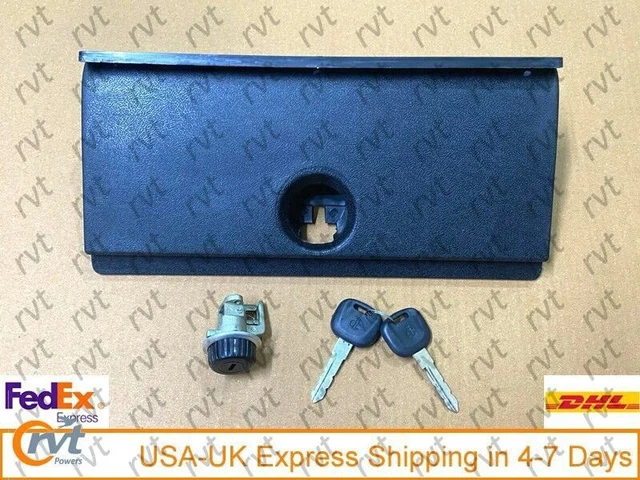 GLOVE BOX COVER+LOCK Suzuki SJ410 SJ413 LJ80 Samurai Jimmy Sierra Gypsy ...