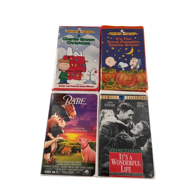 VTG LOT 4 VHS The Great Pumpkin Charlie Brown 1996) Peanuts Classic ...