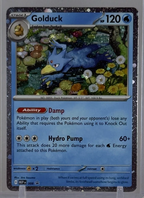 GOLDUCK 2025 POKÉMON TCG #008 Mega Evolutions Black Star Promo Cosmos ...