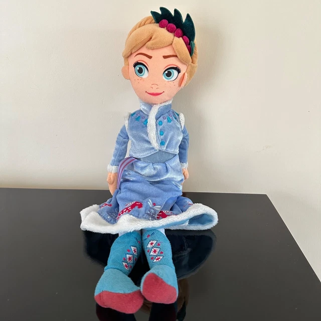 DISNEY STORE OLAF'S Frozen Adventure Anna 18" plush soft toy princess ...