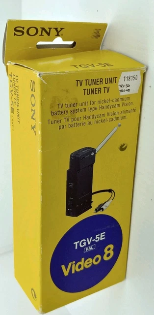 VINTAGE SONY TV TUNER Unit Tuner TV TGV-5E pal Video 8 "LIKE NEW IN BOX ...