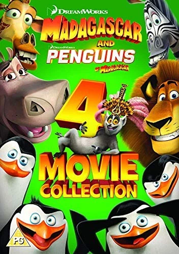 MADAGASCAR & PENGUINS of Madagascar: The 4-Movie Collection (DVD ...