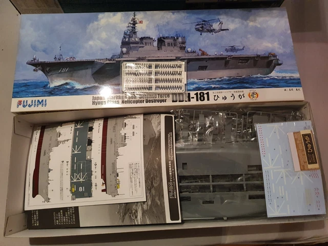 FUJIMI JMSDF HYUGA Class Helicopter Destroyer DDH-181 Hyuga +200 Sailors 1/350 EUR 210,00 ...