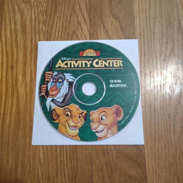 DISNEY'S THE LION King Activity Center (Windows/Mac, 1995) $8.99 - PicClick