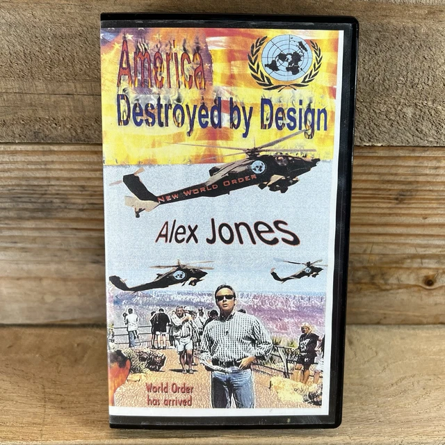 VTG AMERICA DESTROYED by Design - Alex Jones Info Wars 1998 - VHS Tape ...