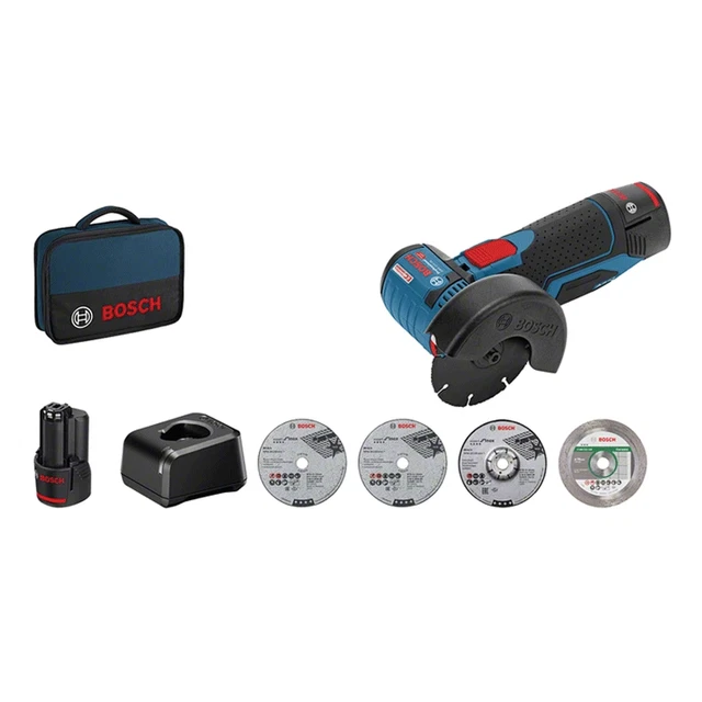 BOSCH GWS 12V-76 Professional Akku-Winkelschleifer schnurlos, 12V EUR ...