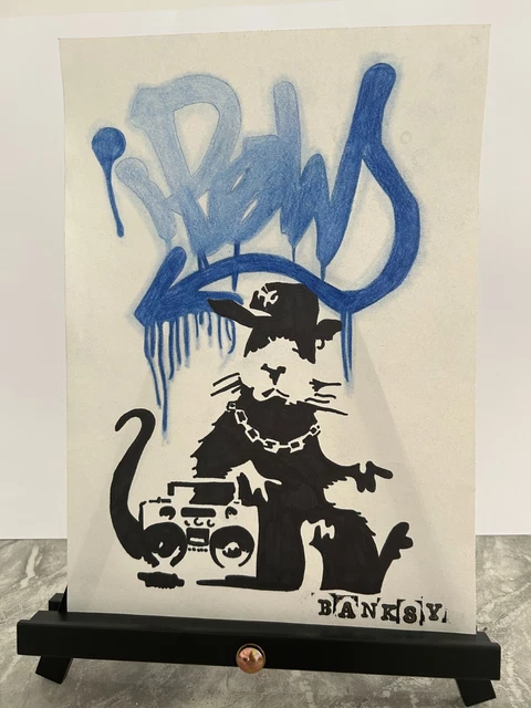 BANKSY SIGNED AND Stamped After Hand Made Drawing Of Rare Original ...