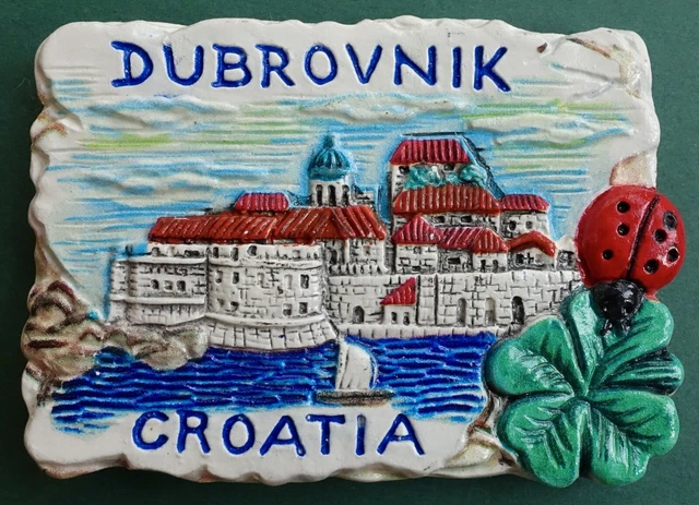 SOUVENIR FRIDGE MAGNET Dubrovnik Harbour And Ladybird Croatia £4.45 ...