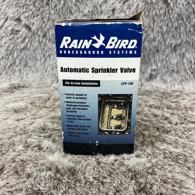 RAIN BIRD UNDERGROUND Systems Automatic Sprinkler Valve CPF-100 New In ...