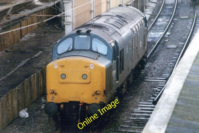 RAILWAY PHOTO 6X4 Class 37 37129 BR Blue Light Engine Crewe c1986 £2.00 ...