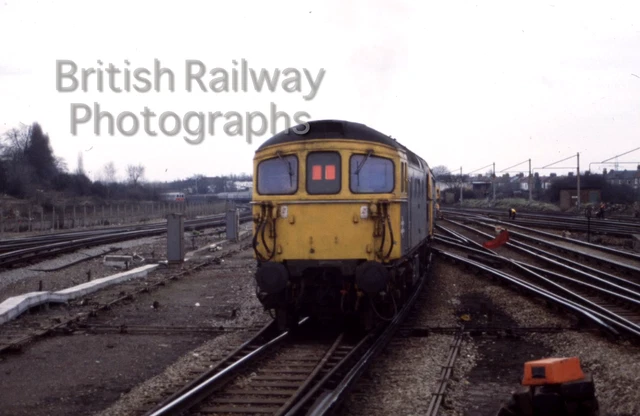35MM SLIDE BR British Railways Diesel Loco 33029 Class 33 at Wimbledon ...