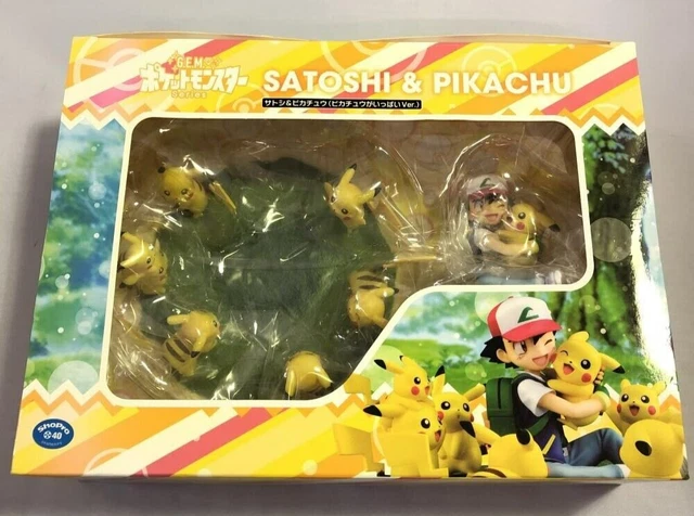 G.E.M. POKEMON ASH Ketchum Satoshi & Pikachu Many Pikachu ver figure ...