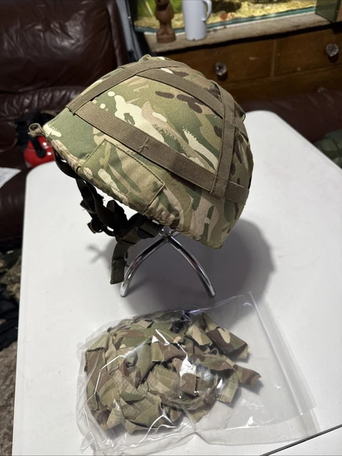 BRITISH ARMY ISSUE MK6 A Ballistic Helmet Size Small + Cover MTP ...