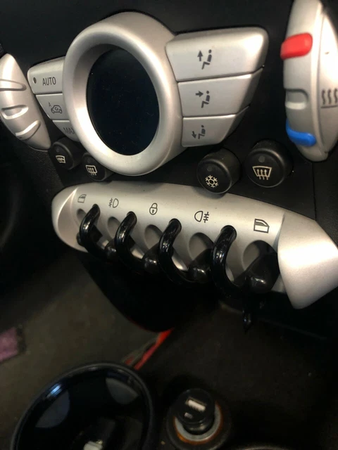 BMW MINI COOPER 10 x BLACK Toggle Switch Cover Cap Part R50 R52 R53 £7. ...