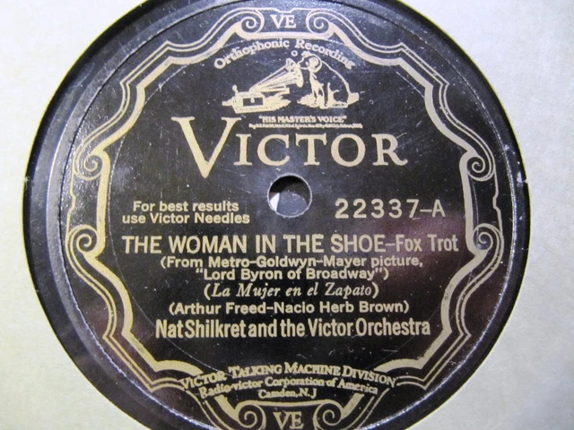 1930 WOMAN IN the Shoe Movie LORD BYRON OF BROADWAY Nat Shilkret VICTOR ...