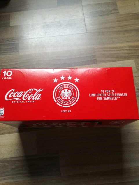 10 FULL COCA Cola Original Coke Cans Player Cans World Cup Full Can DFB ...