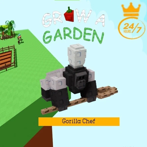 ROBLOX GROW A GARDEN 🦍 Gorilla Chef [Legendary] 🦍New Pet & Fast ...