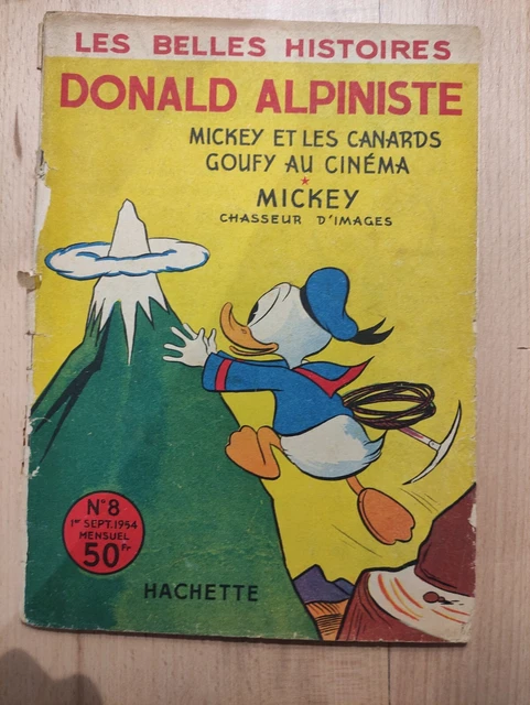 LES BELLES HISTOIRES WALT DISNEY -Série 2- n°8-DONALD alpiniste-1954 ...
