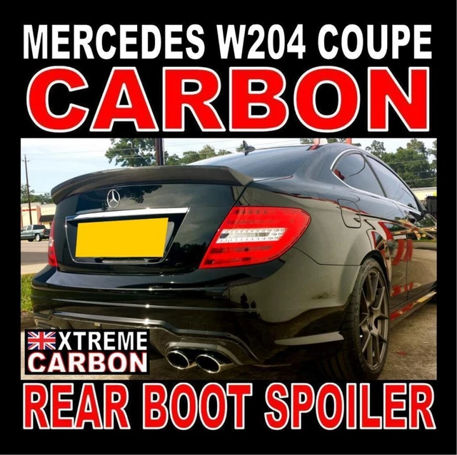 REAL CARBON DUCKTAIL Rear Boot Spoiler FOR Mercedes C Class W204 Coupe ...