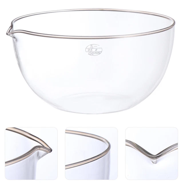 150MM FLAT BOTTOM Glass Evaporating Dish for Lab & Kitchen £12.78 ...