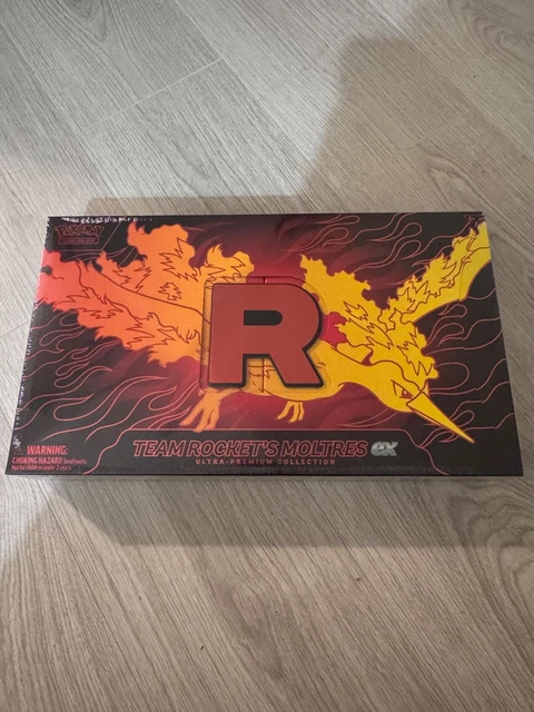 POKÉMON TCG TEAM Rocket's Moltres ex Ultra Premium Collection UPC £187. ...