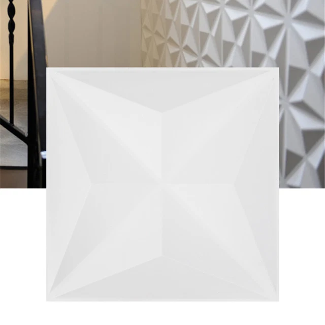 12 STK 3D Wandpaneele PVC Selbstklebend Tapete Deckenpaneele Wand ...