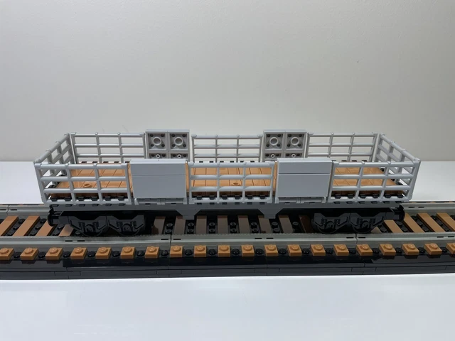 LEGO MOC TRAIN Carriage Cattle Wagon 12V 9V Town City Trains EUR 66,34 ...