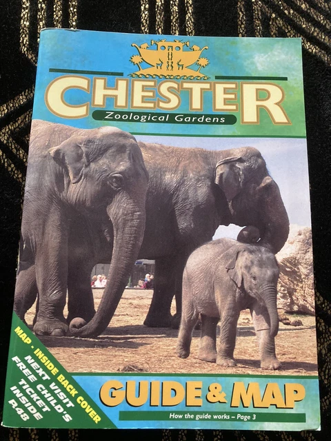 VINTAGE CHESTER ZOO Guide & Map Approx 1996 £9.50 - PicClick UK