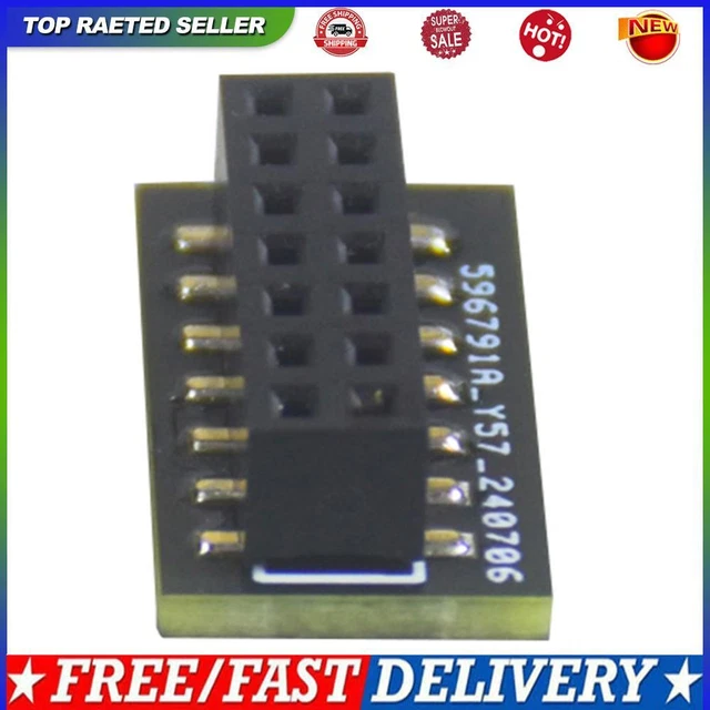 REMOTE CARD SPI TPM SPI Module TPM 2.0 Module Chip 14 Pin for Asrock ...