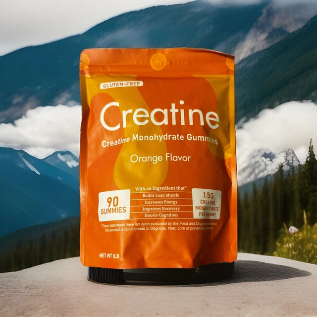 90 CREATINE MONOHYDRATE Gummies Orange Flavour 1 Month Supply 30 days £ ...