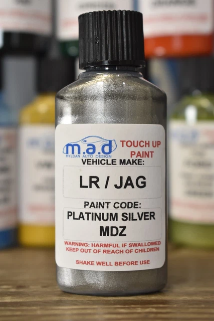 JAGUAR PLATINUM SILVER Mdz Touch Up Paint Kit 30Ml Chip Xs Xk8 Xj Xjs X ...