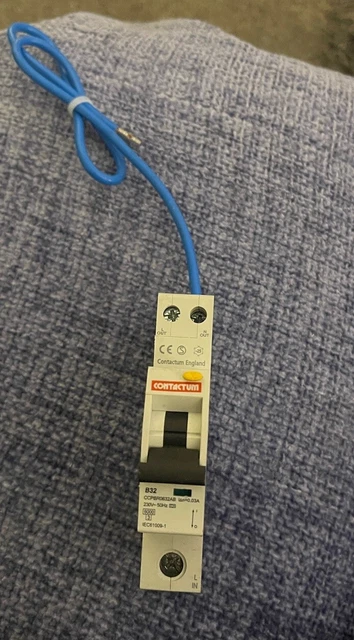 CONTACTUM B32 RCBO 32A Amp 30mA RCBO - Contactum 6kA (Type A) B Curve ...