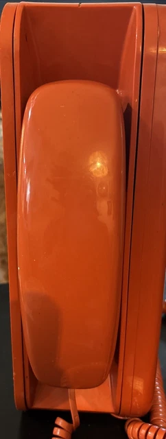 VNTG 1980S WESTERN Electric Burnt Orange Touchtone Wall Phone with ...