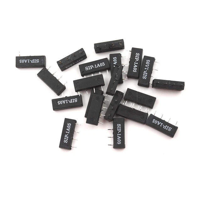 20X 5V RELAY SIP-1A05 Reed Switch Relay 4PIN for PAN CHANG RelayA YK ...