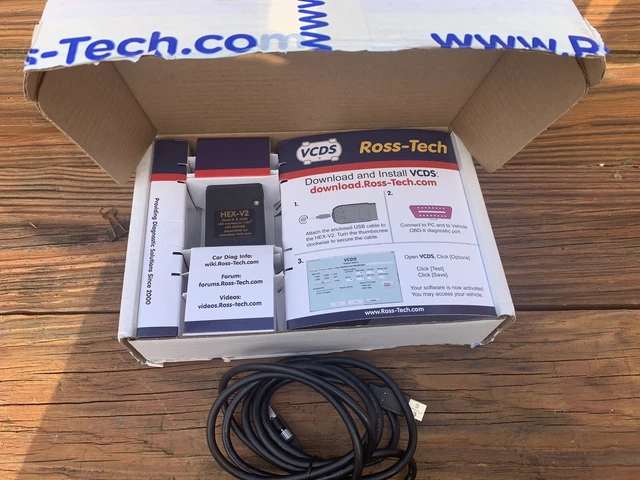 GENUINE ROSS TECH HEX V2 VCDS USB for Volkswagen, Audi - (2 VIN’s ...