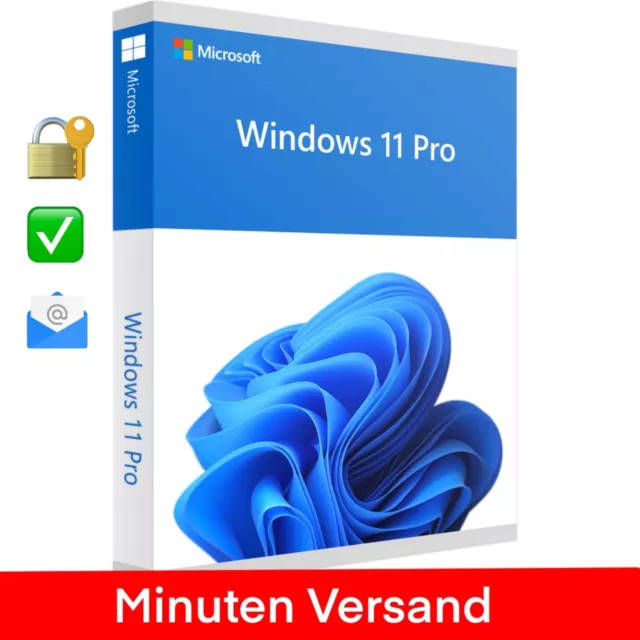 MICROSOFT WINDOWS 11 Pro Key Professional 32 64 Bit NEU Email Versand ...
