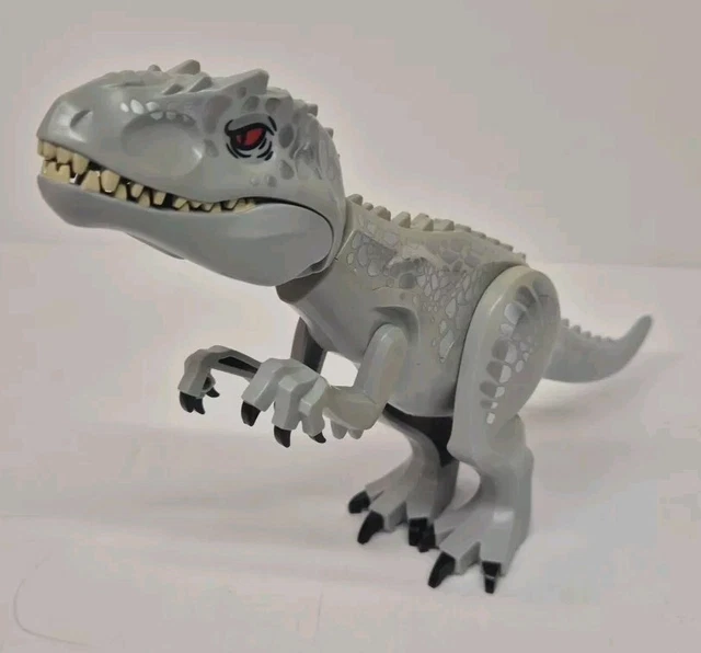 LEGO JURASSIC WORLD Figure Dinosaur Indominus Rex Silver IndoRex02 ...