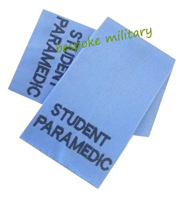 STUDENT PARAMEDIC EPAULETTES Ambulance Medic Officer Slides Sliders ...