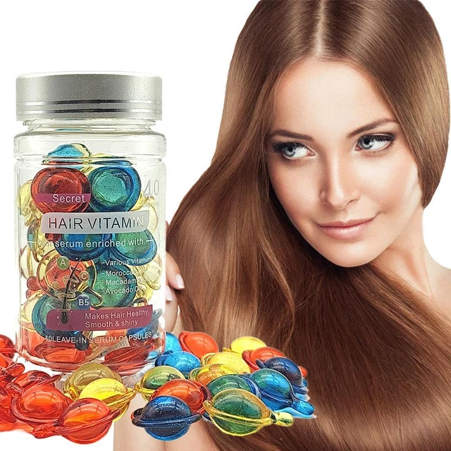 HAIR SERUM -Hair care capsules-No Rinse with Argan Macadamia Avocados ...