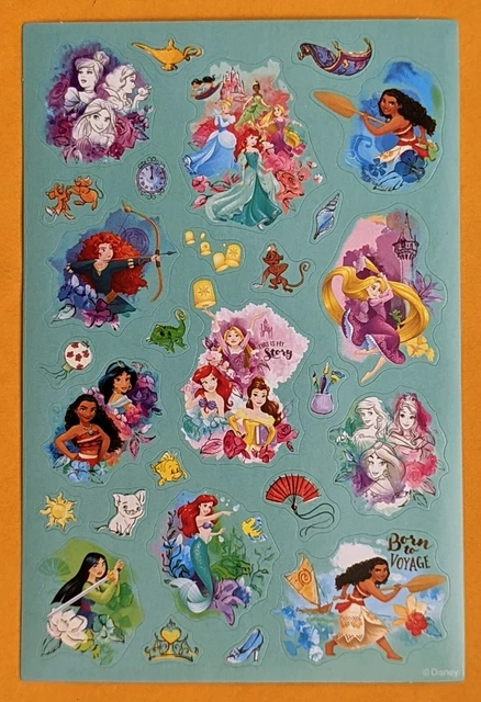 DISNEY, PRINCESS STICKER Single Sheet $2.50 - PicClick