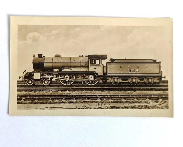 VINTAGE LNER 234 Yorkshire Steam Locomotive Train Railway RP Sepia ...