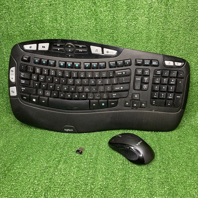 LOGITECH K350 WIRELESS Wave Ergonomic Keyboard, Mouse with Dongle ... LOGITECH K350 WIRELESS Wave Ergonomic Keyboard, Mouse with Dongle ...