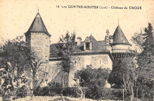 CPA 46 LES Quatre Routes Chateau De Croze EUR 3,80 - PicClick FR
