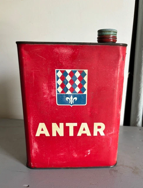 ANCIEN BIDON HUILE Antar Oil Can Tin Vintage Garage Collection EUR 8,00 ...