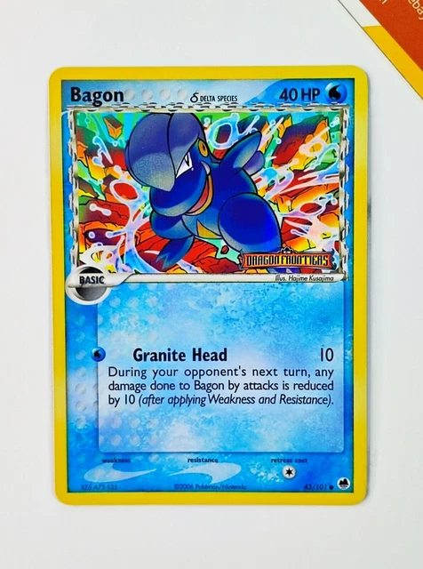 POKEMON BAGON DELTA Species 43/101 Stamped EX Dragon Frontiers Reverse English EUR 1,00 ...