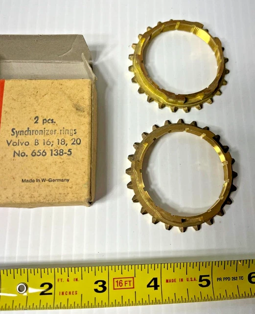 LASO SYNCHRONIZER RINGS (2) for Volvo B16, 18, 20 New in box 656-138-5 ...