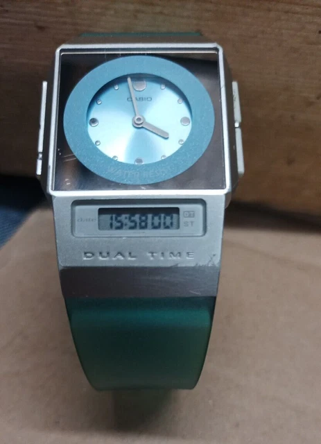 CASIO DUAL TIME Vintage Watch FS-01 Analogue + Digital watch. £99.00 ...