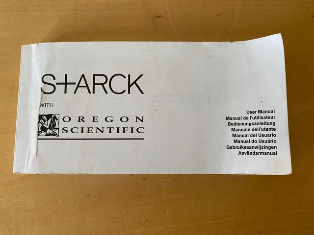USER MANUAL PHILIPPE STARCK With OREGON SCIENTIFIC Model PSL03 / PS ...