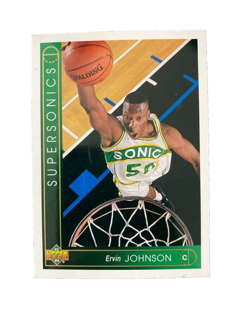 ERVIN JOHNSON 1993-94 pont supérieur #321 Seattle Supersonics EUR 1,09 ...