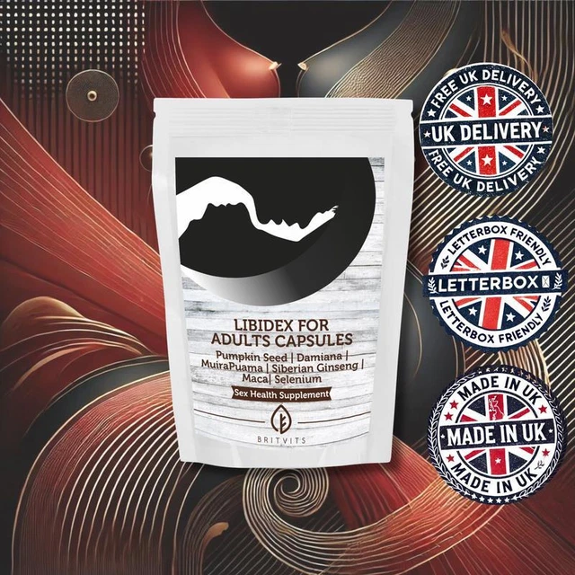 LIBIDEX 6 HERBS for Adults 60 Natural Sex Vitamins & Libido Booster ...